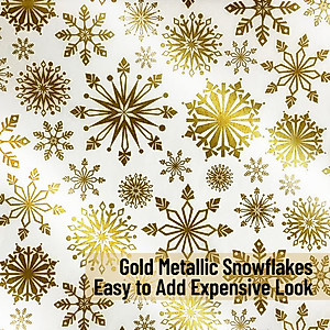 K-Kraft 20 x 20" Tissue Paper with Foil, 102 Sheet Christmas Pack