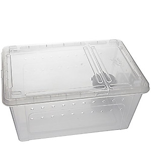 OMEM Portable Reptile Terrarium Habitat for Mini Pet Houses (L)