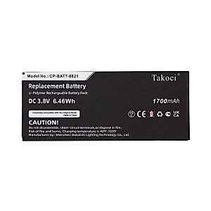 TAKOCI Replacement Battery for Cisco 8821, CP-8821-EX-K9-BUN, CP-8821-K9-BUN, Wireless IP Phone 8821, 3.8V 1700mAh