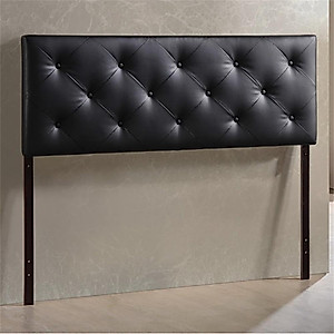 Baxton Studio Bedford Headboard, Black, Full