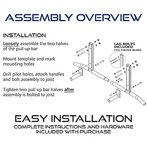 Joist Mount Pull Up Bar by Ultimate Body Press
