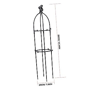 Happyyami 1 Set European Gardening Plant Stand Plant Supports Pergola Brackets Climbing Trellis for Plants Outdoor Plant Support Trellis Plant Support Rack Black Balcony Mountain Rose Flower