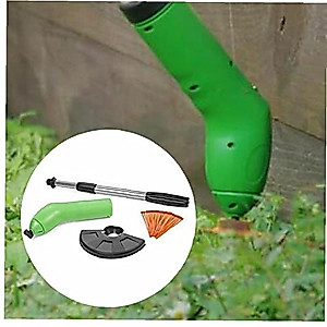 Zonster 1pc Machine Grass Trimmer Lawn Mower Garden Tool Outdoor Cordless Steel Weed Cutter Portable Home Edging Park Electric, Green