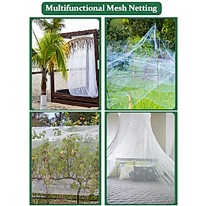 Garden Mosquito Netting for Patio, 10 ft x 12 ft Bird Bug Insect Netting Pest Barrier for Fruit Trees, Greenhouse, Large Plant Row Cover Screen for Vegetables