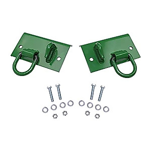 osemar Tractor Bucket Hooks Bolt On Grab Hooks and D Ring Compatible With John Deere 1025R 2032R 3320 2520 Compact Tractor