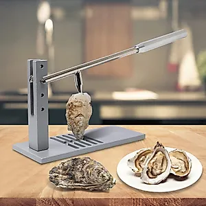 Oyster Shucker Machine, Clam Opener, Oysters Shucker, Hotel Buffets and Homes and Gift, Stainless Steel Oyster Shucker Including Knives, Glove and g-Clip, Seafood Tools for Hotel Family Buffet