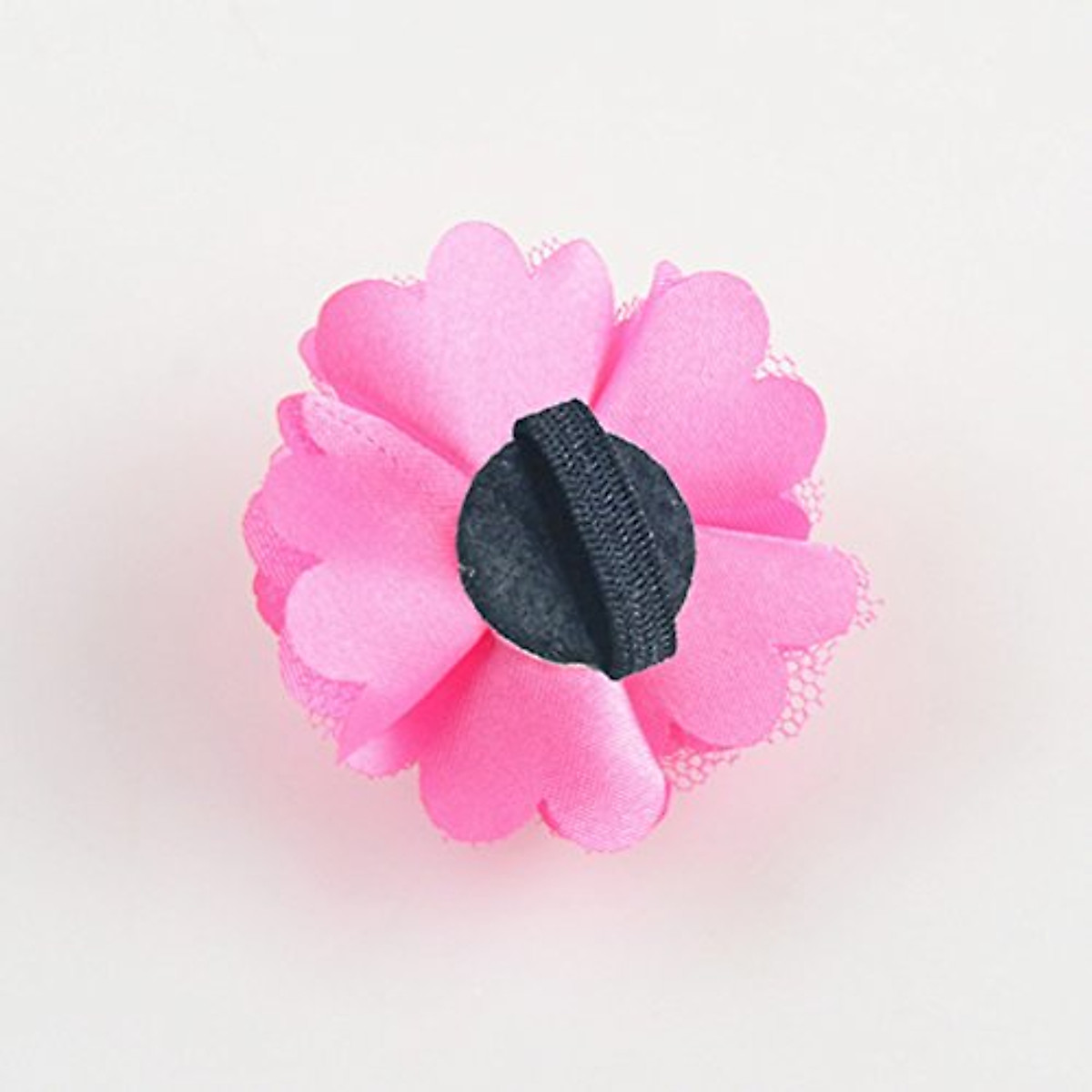 PET SHOW 2" Valentine's Day Small Dogs Flower Collar Accessories for Cat Puppies Rabbit Pigs Collars Bows Grooming Supplies Red Rose Hotpink Pink for Girls Pack of 4