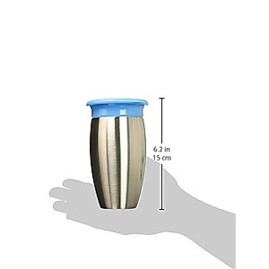 Munchkin® Miracle® Stainless Steel 360 Toddler Sippy Cup, 10 Ounce, Blue