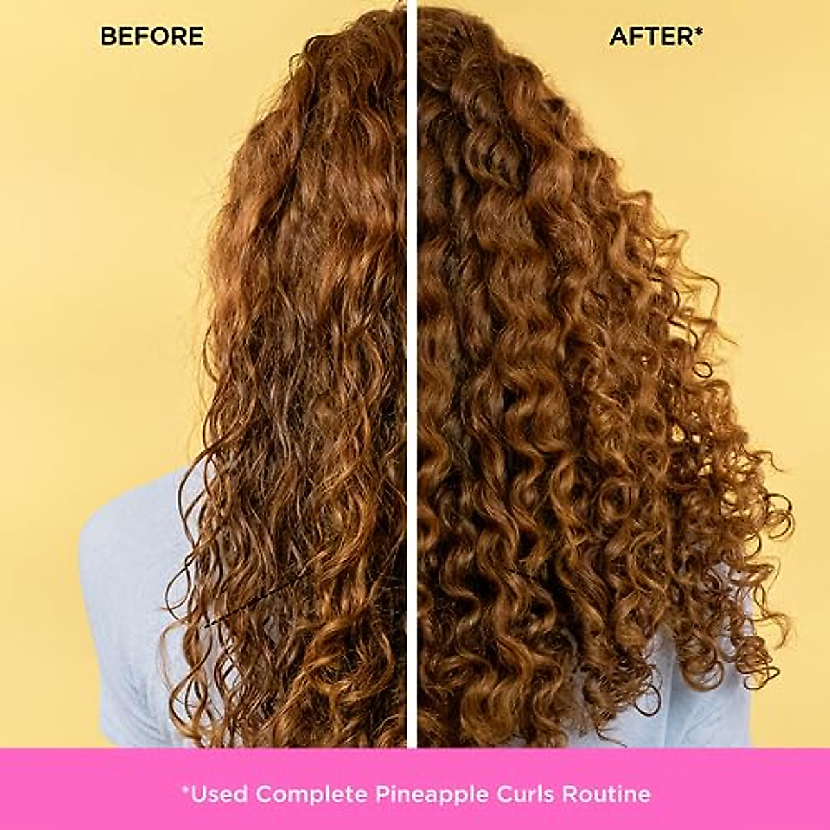 Pacifica Shampoo & Conditioner Set - Pineapple Curls Curl Defining Hair Care, Hyaluronic Acid, Coconut Oil, No Frizz, For Curly Coily Hair Clean Vegan & Cruelty-Free Dermatologist Tested