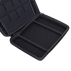 Alloet EVA Storage Zip Bag Case Pouch Protective Carry Holder for Nintendo 2DS (Black)