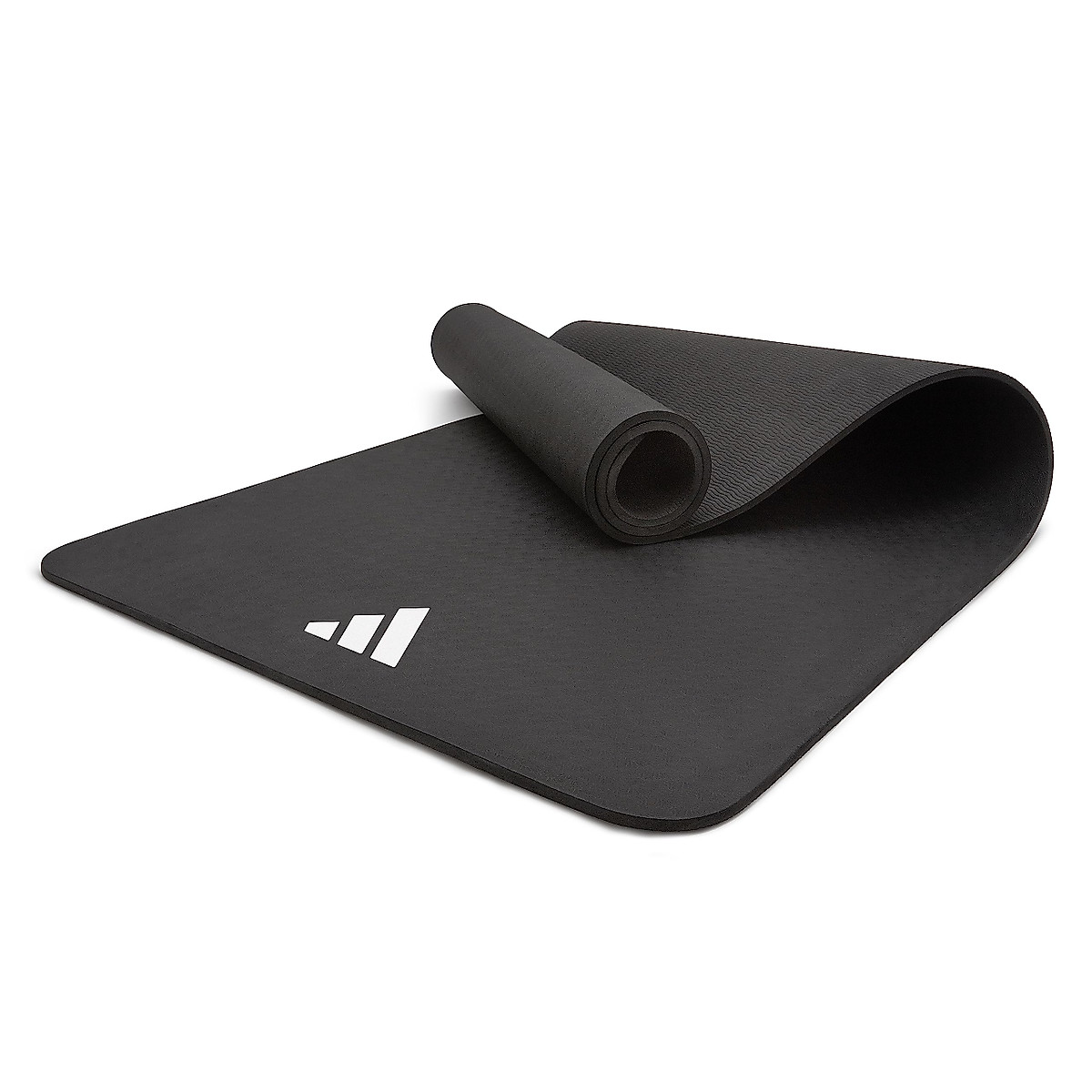 adidas Yoga Mat Thick 8mm EVA Foam Non Slip Exercise Workout Mats for Men and Women - Ideal for Home Gym Fitness, Yoga, Pilates, Studio - Lightweight, Rollable, Foldable (69" L x 24" W)
