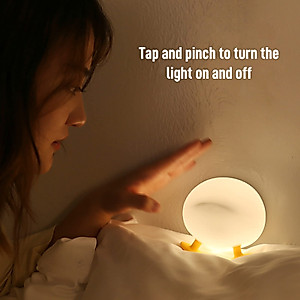 DCQRY Cute Duck Butt Night Light, Animal Silicone Nursery Night Light with Touch Sensor USB Rechargeable Table Lamp Dimming Bedside Lamp for Baby Girls Women Bedrooms Living Room