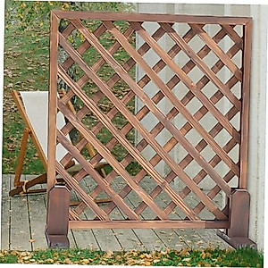 ANDRESLAD Solid Wood Screen Base Fences Thickened Divider Stand Thickened Divider Bracket Divider Supply Patio Fence Base Parts Room Screen Supply Room Divider Stand Room Screen Clips Wooden