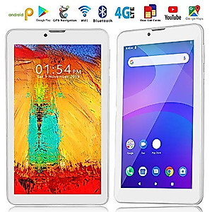 Indigi 7.0" GSM Unlocked 3G Smart Cell Phone Android 4.4 Tablet PC (Factory Unlocked) - White