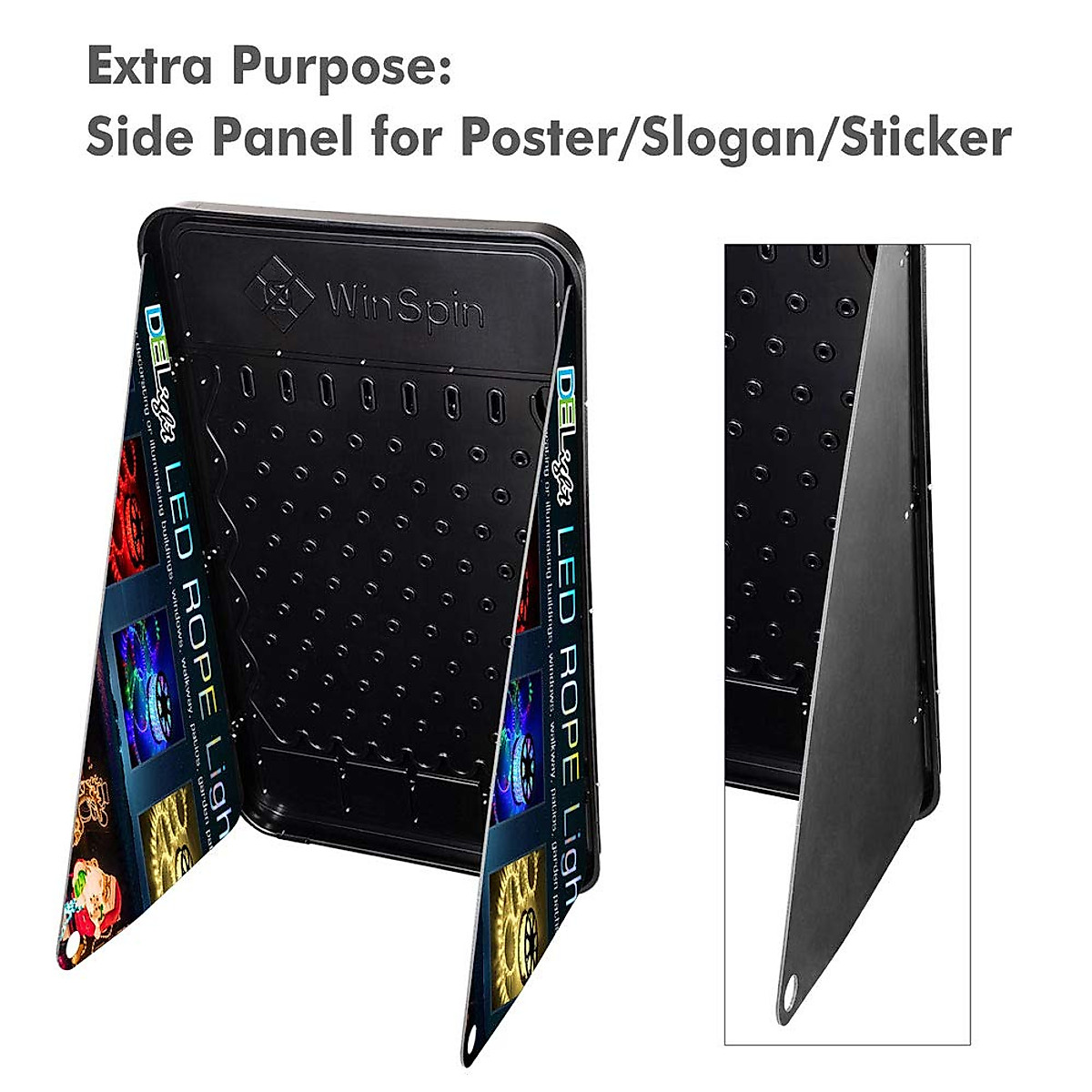 WinSpin 41"x25" Prize Drop Board Foldable Stand Disk Drop Board Game with 12 Playing Pucks for Carnival Tradeshow Party Live Stream