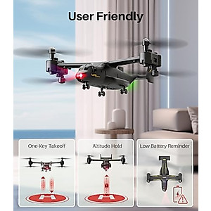 SYMA RC Helicopter for Kids and Military Fans, Remote Control Helicopter Toys with Multiple Stunt Flying, One Key Take Off/Landing, Low Battery Reminder, 4 Channel Fly and 2 Speeds, Black