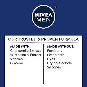 Nivea Men Sensitive Post Shave Balm with Vitamin E, Chamomile and Witch Hazel Extracts, 3 Pack of 3.3 Fl Oz Bottles