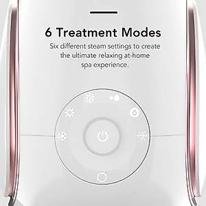 Fancii Nano Ionic Facial Steamer Hot & Cool with Aromatherapy and 6 Spa Settings – 30 Min Steam Time - Professional Home Face Sauna for Moisturizing & Pore Cleansing (Rivo)