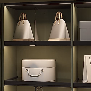 lamsexx 8 Pack Acrylic Shelf Dividers,Clear Shelf Dividers for Closet Organization, Closet Separator for for Organization in Bedroom, Kitchen and Cabinets