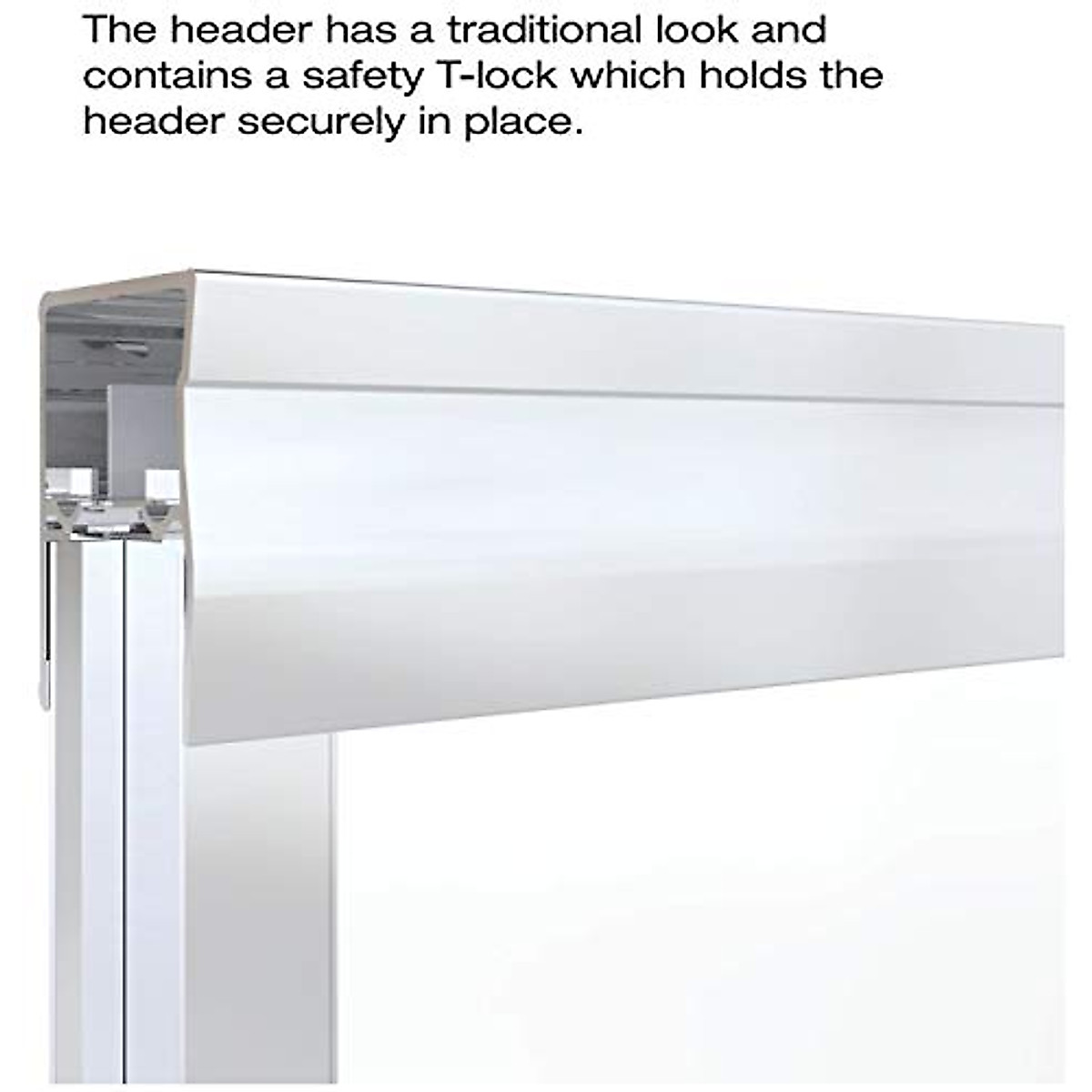 Basco Classic Sliding Shower Door, Fits 44-47 inch opening, Clear Glass, Silver Finish