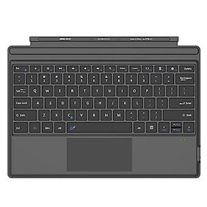 Arteck Microsoft Surface Pro Type Cover, Ultra-Slim Portable Bluetooth Wireless Keyboard with Touchpad Built-in Rechargeable Battery
