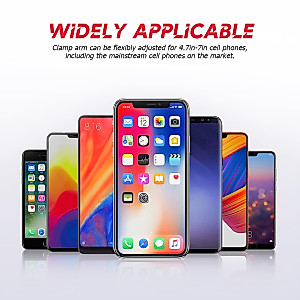 BELOMI Car Phone Mount, Car Air Vent Cellphone Holder, 360° Rotation Adjustable Mobile Phone Bracket, Hands Free Phone Cradle Compatible with iPhone 14 13 12 Pro Max Smartphones (Carbon Fiber)