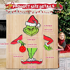 Christmas Tree Decoration, Creative Christmas Hat Decoration for Christmas Tree Topper Head Arm Legs, Novelty Funny Personalized Christmas Home Decorations Xmas Party Supplie(Small)