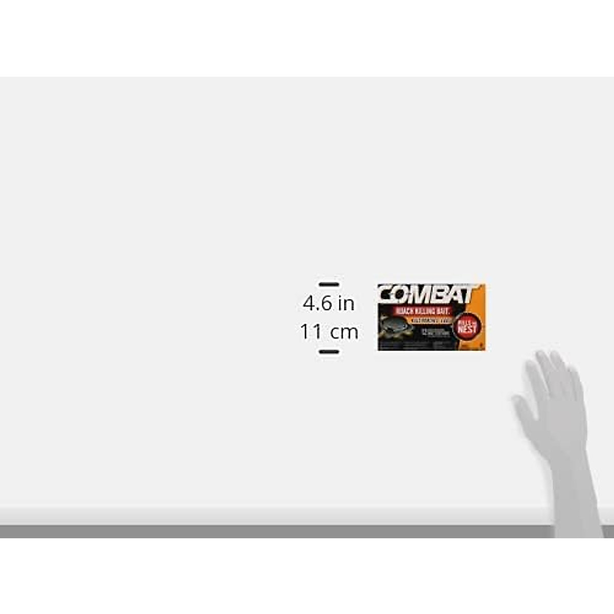 Combat Roach Killing Bait Stations for Small Roaches, Kills Roaches and Eggs, 12 Count