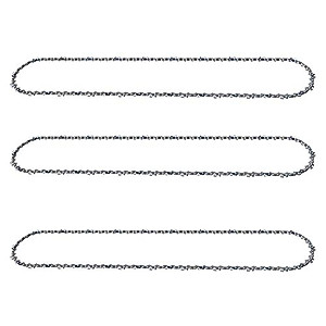 Zentop 18-Inch 3 Pack Chainsaw Chain - 3/8" LP Pitch .050" Gauge 62 Drive Links Wood Cutting Saw Chain for Chainsaw Parts fits Craftsman, Echo, Homelite, Poulan, Remington (18-Inch 62DL)