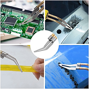 100W Plastic Welding Kit, 3s Quick Heating Plastic Welder Gun w/ 4 Types 600Pcs Staples, Hot Stapler Welding Repairing Crack Machine for Car Bumper Repair