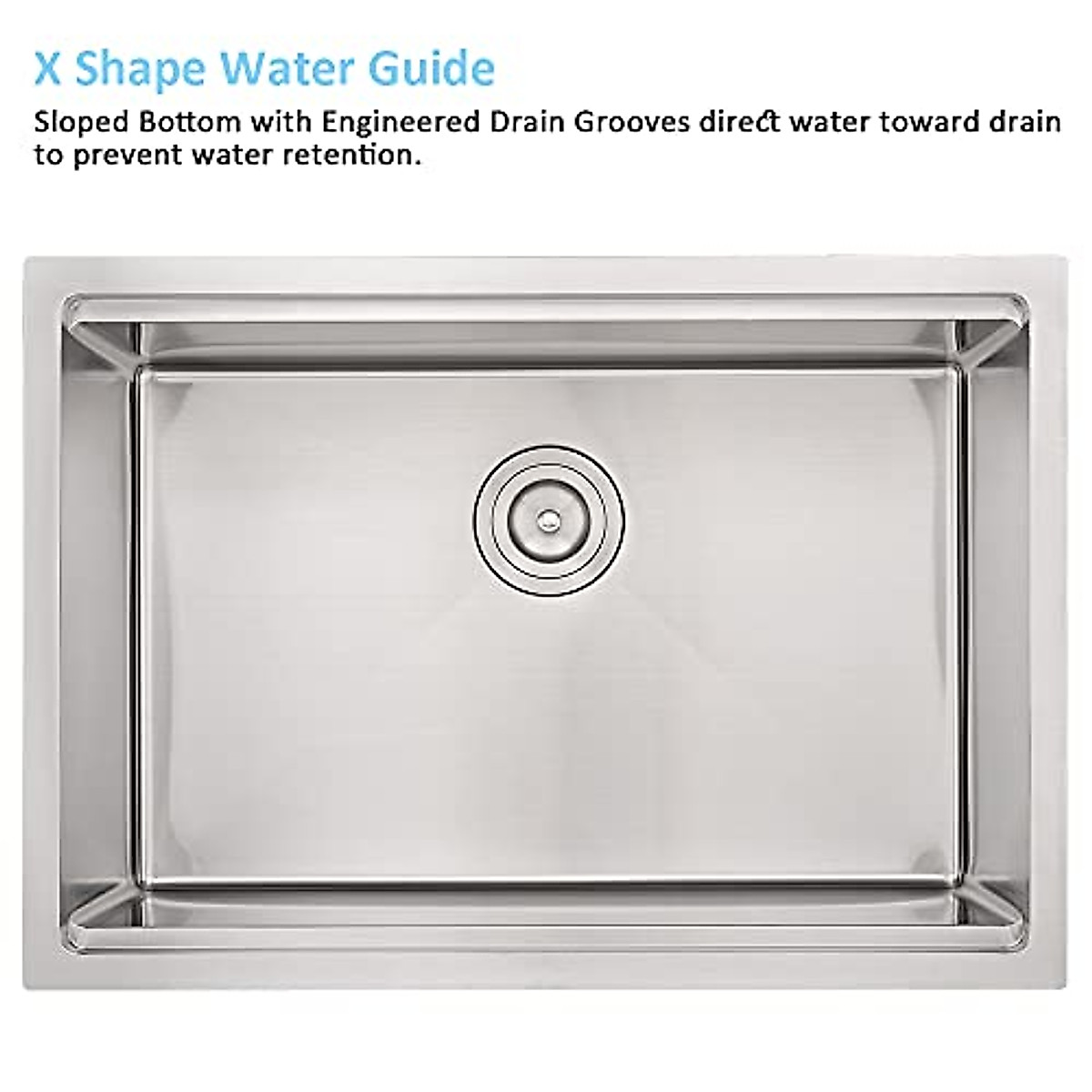 30 Inch Undermount Workstation Sink -Bokaiya 30x19 Stainless Steel Undermount Kitchen Sink Single Bowl 16 Gauge Deep Single Bowl Kitchen Sink with Cutting Board