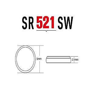 SKOANBE 10PCS SR521SW AG0 LR521 379 1.5v Button Coin Cell Watch Battery