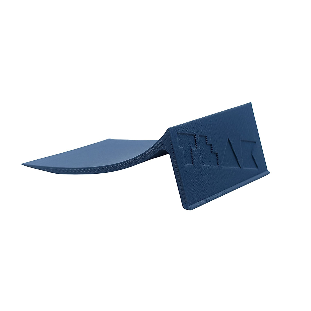 Teak Tuning Fingerboard Poly Launch Kicker Ramp - 4.5" Long, 3" Wide, 1.5" Tall - Fingerboard Obstacle in Blue Steel Colorway