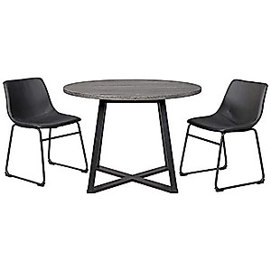 Signature Design by Ashley Centiar Dining Room Table, Gray/Black