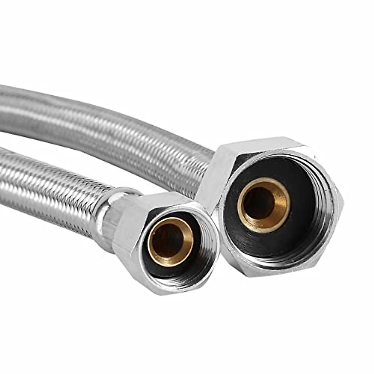 Absbidet Attachment for Toilet, Double Knob Toilet Bidet with Self Cleaning Function, Simple Installation ABS Attachment Single Nozzle Bidet for 2 Piece Toilet(G3/8)