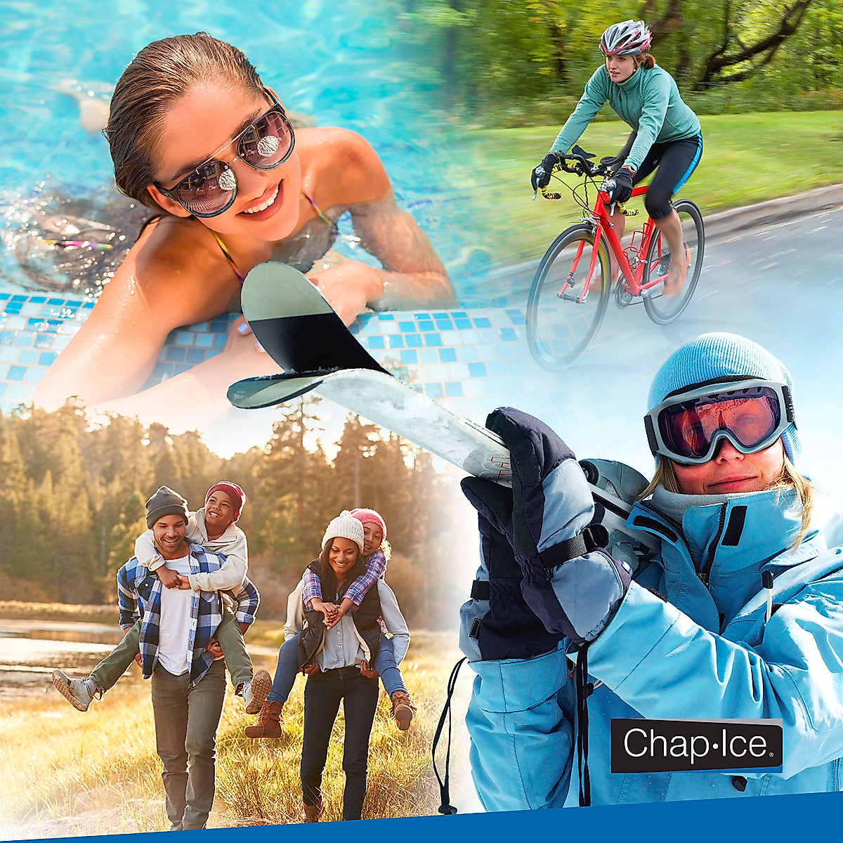 Chap-Ice Assorted Lip Balm – Watermelon, Original & Cherry Flavors – 24-Count Refill Pack