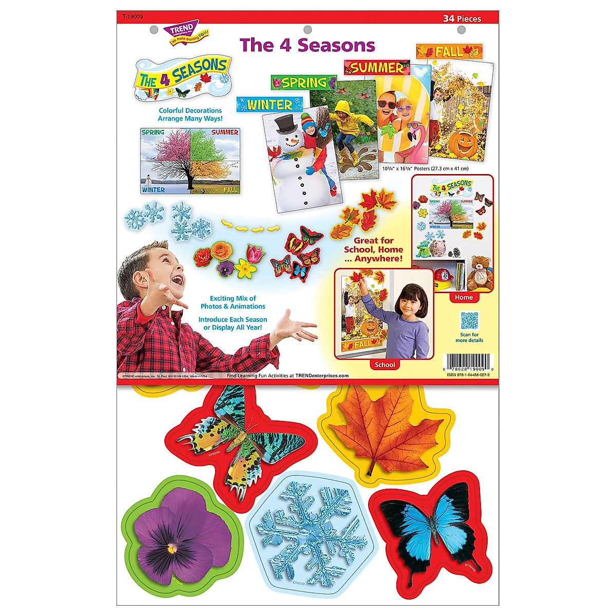The 4 Seasons Learning Set, by TREND enterprises, Inc., Dry Erase Learning Set on The Seasons, Ages 4-12