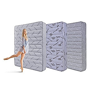Alphabet Mattress Hybrid Mattress Coil System Spring and Memory Foam Mattress Deliver in Box 15-Year Warranty (Queen)