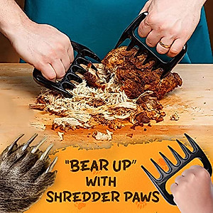 EcoNour Bear Claw Meat Shredder for BBQ | Meat Claws for Perfect Shredding | BBQ Claw for Shredding Meat, Chicken, Pulled Pork, Turkey and Beef | BBQ Grill Accessories for Carvings, Handling, Lifting