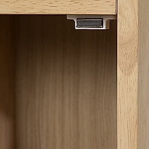 South Shore Kodali Solid Storage Unit, Narrow, Natural Wood