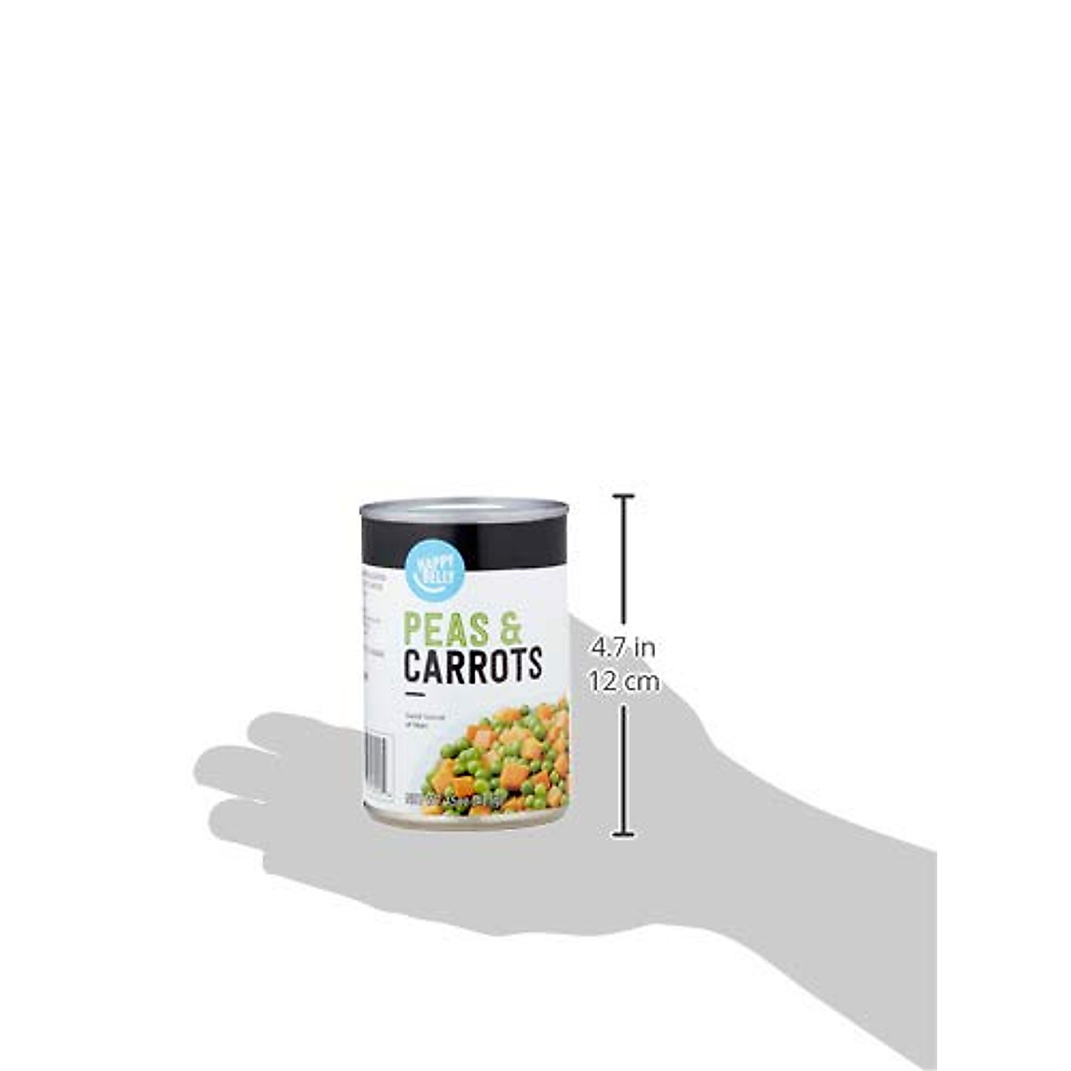 Amazon Brand - Happy Belly Peas & Carrots, 15 ounce (Pack of 1)