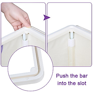 Laundry Basket with Wheels- guofa 105L Large Laundry Hamper with Lid, Upgraded Freestanding Dirty Clothes Hampers with Removable Laundry Bags for Home Storage