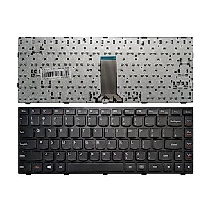 Laptop Replacement Keyboard Fit Lenovo IdeaPad G40-30 G40-45 G40-70 G40-80 G41-35 Flex 2-14D US Layout (Black Frame)