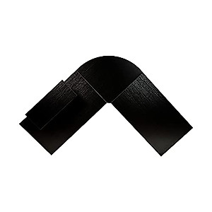 Flash Furniture Ginny Corner Desk - Black/Black Space Saving L-Shaped Gaming Desk with Monitor Shelf - 71.5" 2-Tier Computer Desk, Home Office Desk, Easy Assembly