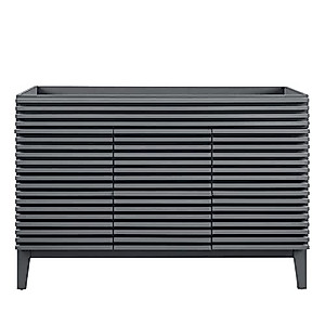 Modway Render 48" Double Sink Compatible (Not Included) Bathroom Vanity Cabinet in Gray