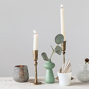 Creative Co-Op Hand-Forged Metal Taper, Antique Brass Finish Candle Holder