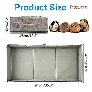 Hamster Playpen, Breathable & Transparent & Washable Guinea Pig Playpen for Indoor and Outdoor, Portable Yard Fence for Guinea Pig, Rabbits, Hamster, Chinchillas and Hedgehogs (Style1)
