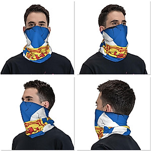 HSELOGI 4Pcs USA Scotland Flag Magic Headwear Neck Gaiter Tube Scarf Headbands Bandana Balaclava Helmet for Outdoor