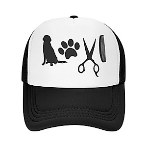 VHALGVNBC Mens Womens Mesh Hats Teens Baseball Cap Summer Trucker Hat for Outdoor Sprots Black