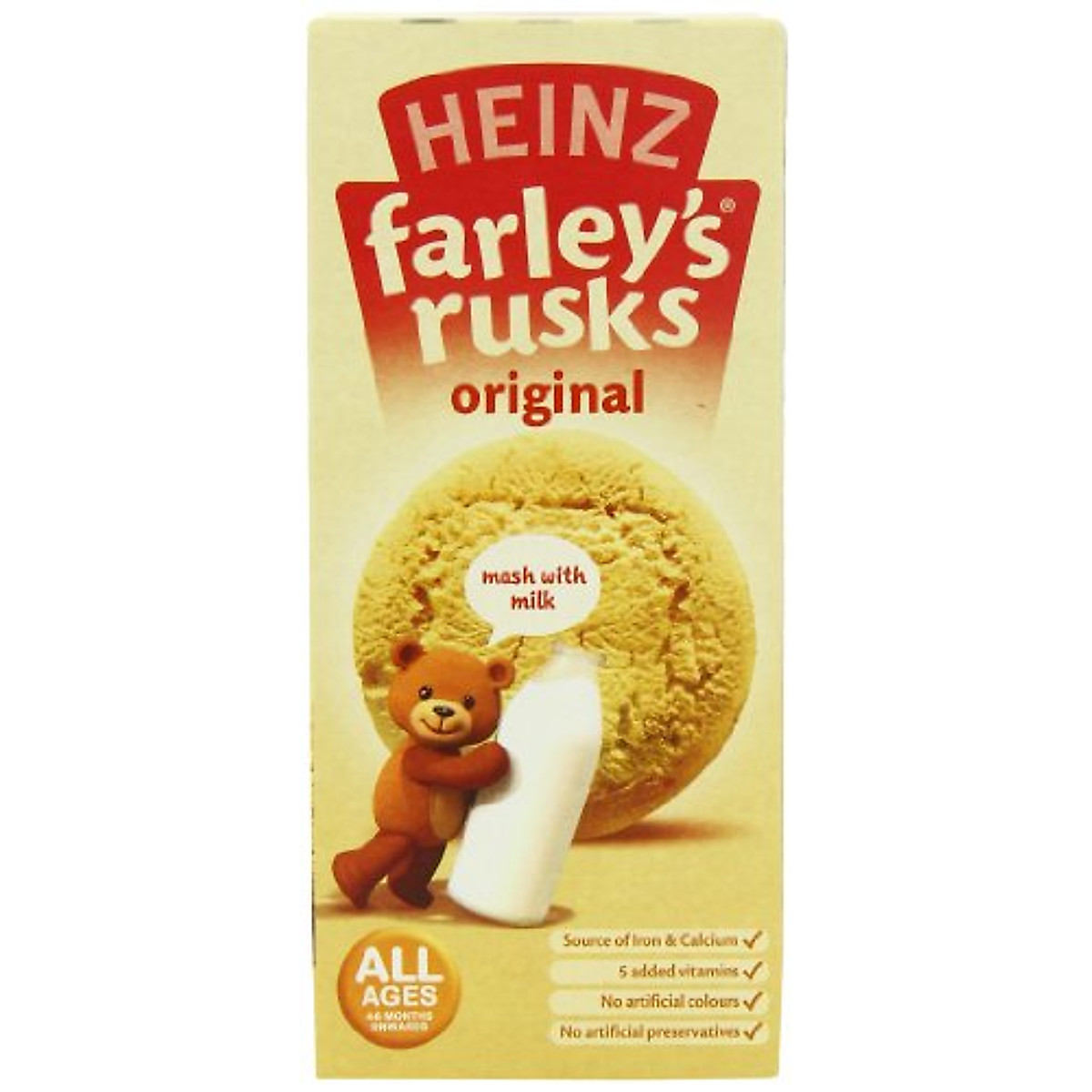 Heinz Farley Rusks, Biscuits For Baby's & Toddlers, 5.3-Ounce Boxes (Pack of 6)
